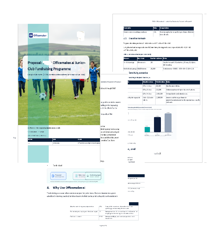 AI Excel workbook example | Forecast with formulas | OfficeMaker